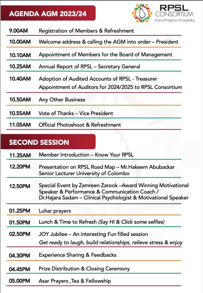 Second Annual General Meeting of RPSL Consortium Guarantee Ltd – 2024 ...